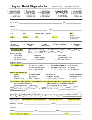 Fillable Online EEG and Sleep Testing Forms Fax Email Print - pdfFiller