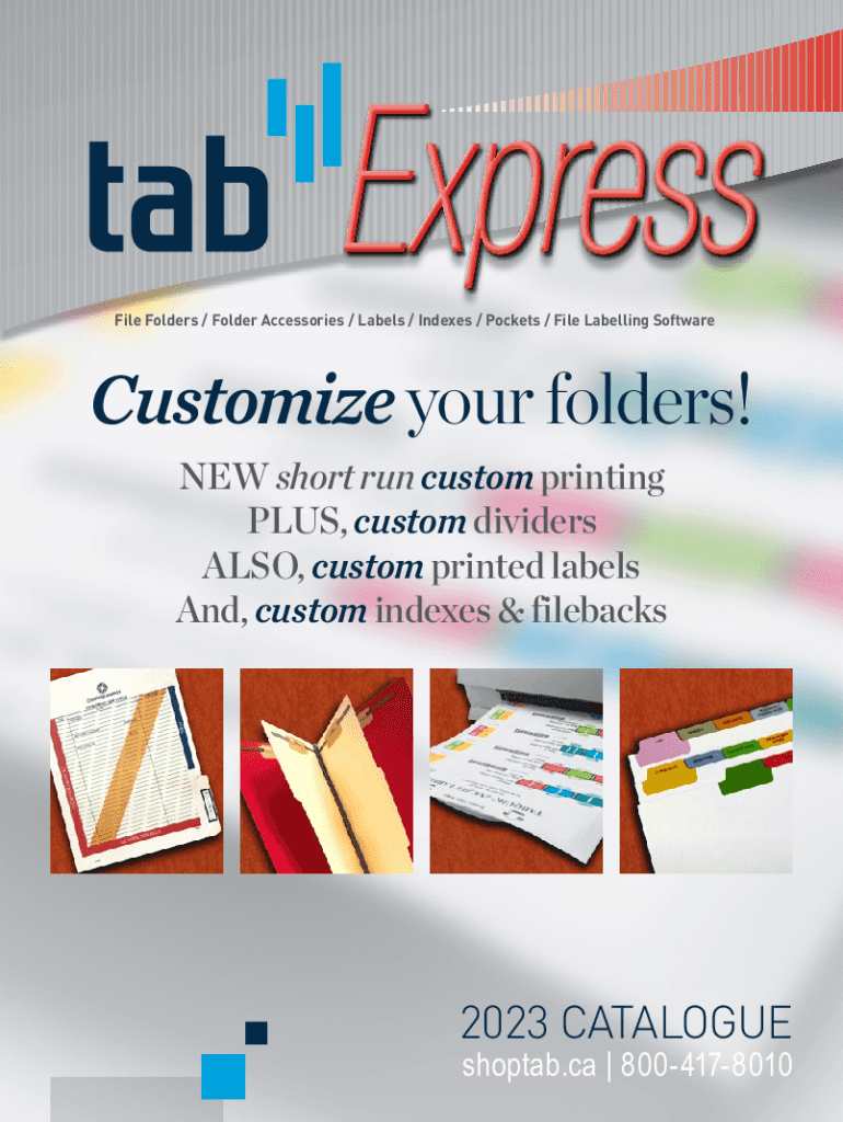 Fillable Online Tri-State Filing: CustomDividersFoldersLabelsOutguides Fax Email Print - pdfFiller