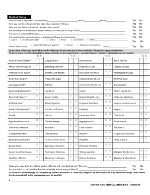 Fillable Online New Updated Medical History .docx Fax Email Print - pdfFiller