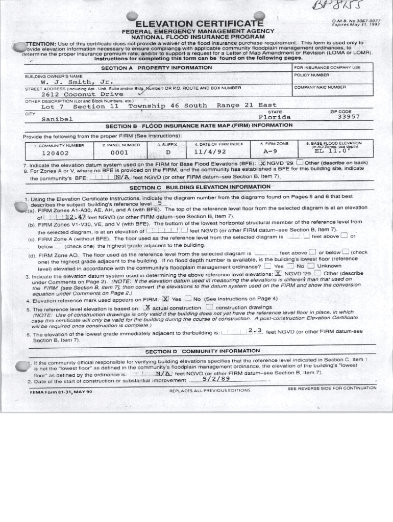 Fillable Online ELEVATION Fax Email Print - pdfFiller