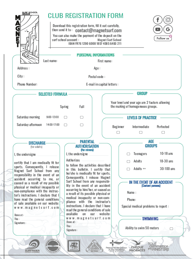 Fillable Online How to Use Payable Google Forms for Club Registration ...