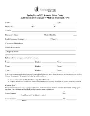 Fillable Online Name: DOB: Fax Email Print - pdfFiller