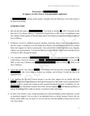 Fillable Online Guide to File a Waiver of Inadmissibility via Form I ...