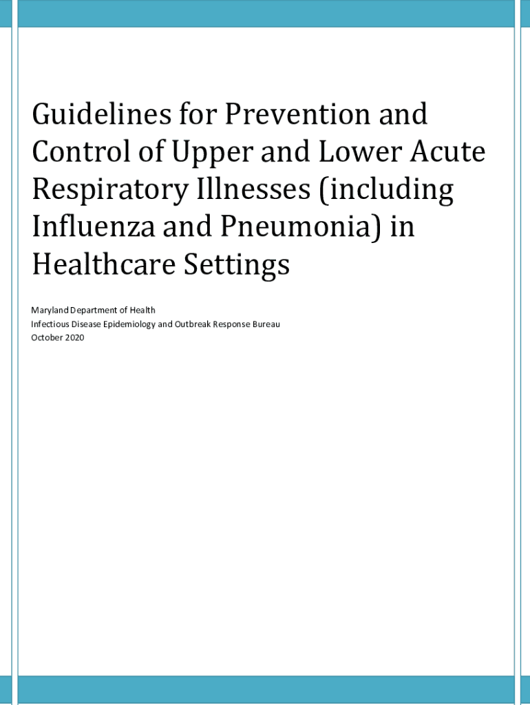 Fillable Online Pandemic Influenza Preparedness and Response Guidance Fax Email Print - pdfFiller