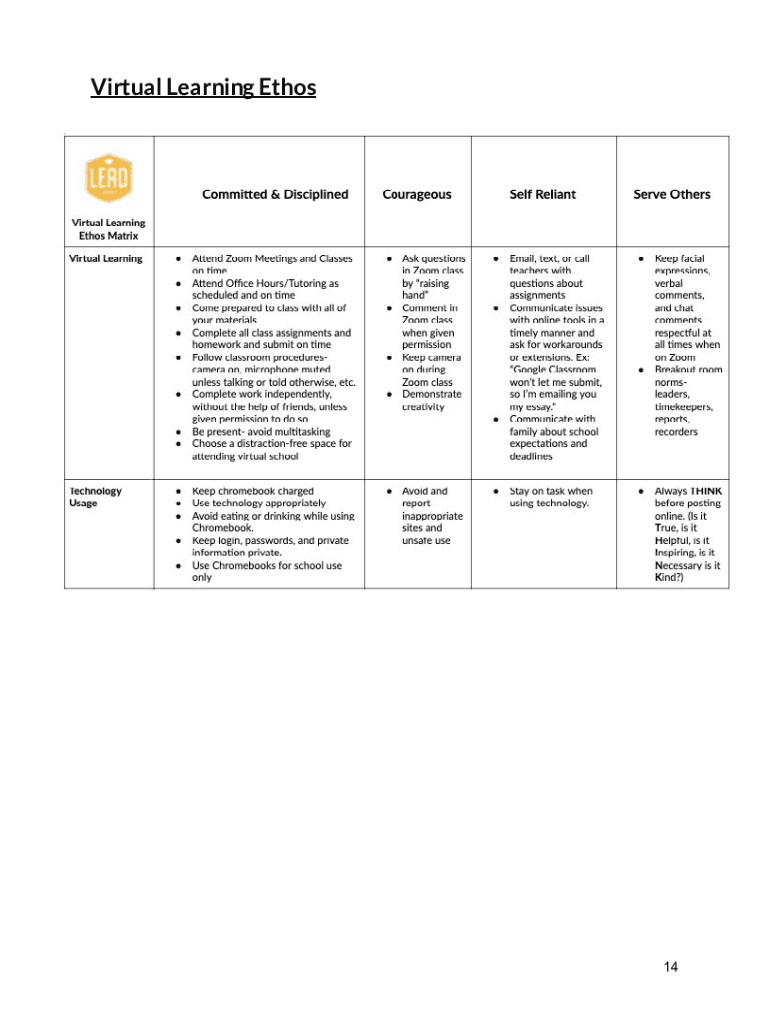 Fillable Online Virtual Learning Ethos Fax Email Print - pdfFiller