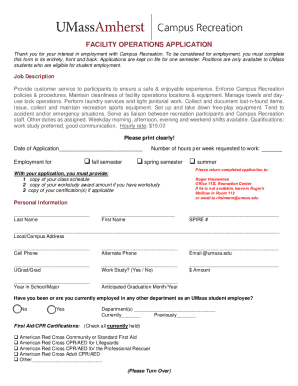 Fillable Online facility operations application 2.pdf Fax Email Print ...