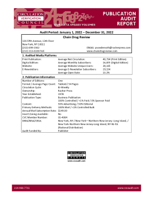 Fillable Online CDRChain Drug Review - Reporter for the Chain Drug ...