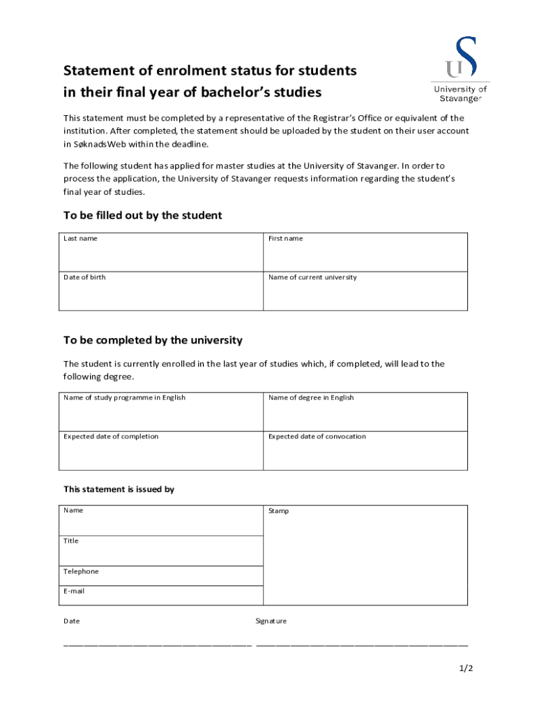 Fillable Online uhr-statement-of-enrollment-form.pdf Fax Email Print ...