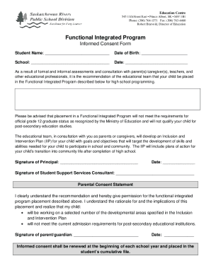 Fillable Online Alternative Education Program - Informed Consent Form Fax Email Print - pdfFiller
