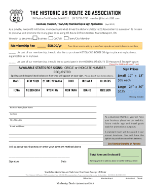 Fillable Online The Historic US Route 20 Association - Your Guide to ...