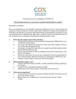 Fillable Online Very important information, please read entire packet ...