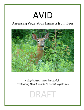 Fillable Online Assessing Deer Impacts to Our Forests w/ AVID Plots ...