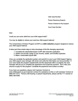 Fillable Online Learn about how DOR will work on your child support ...