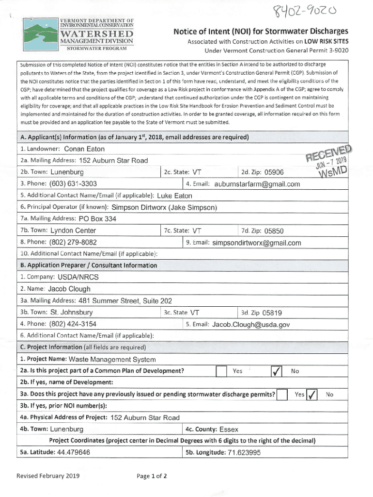 Fillable Online Why do I need an AZPDES Construction Activity General ...