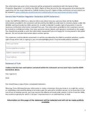 Fillable Online user-evidence-statement-accompanying-application-for-a ...