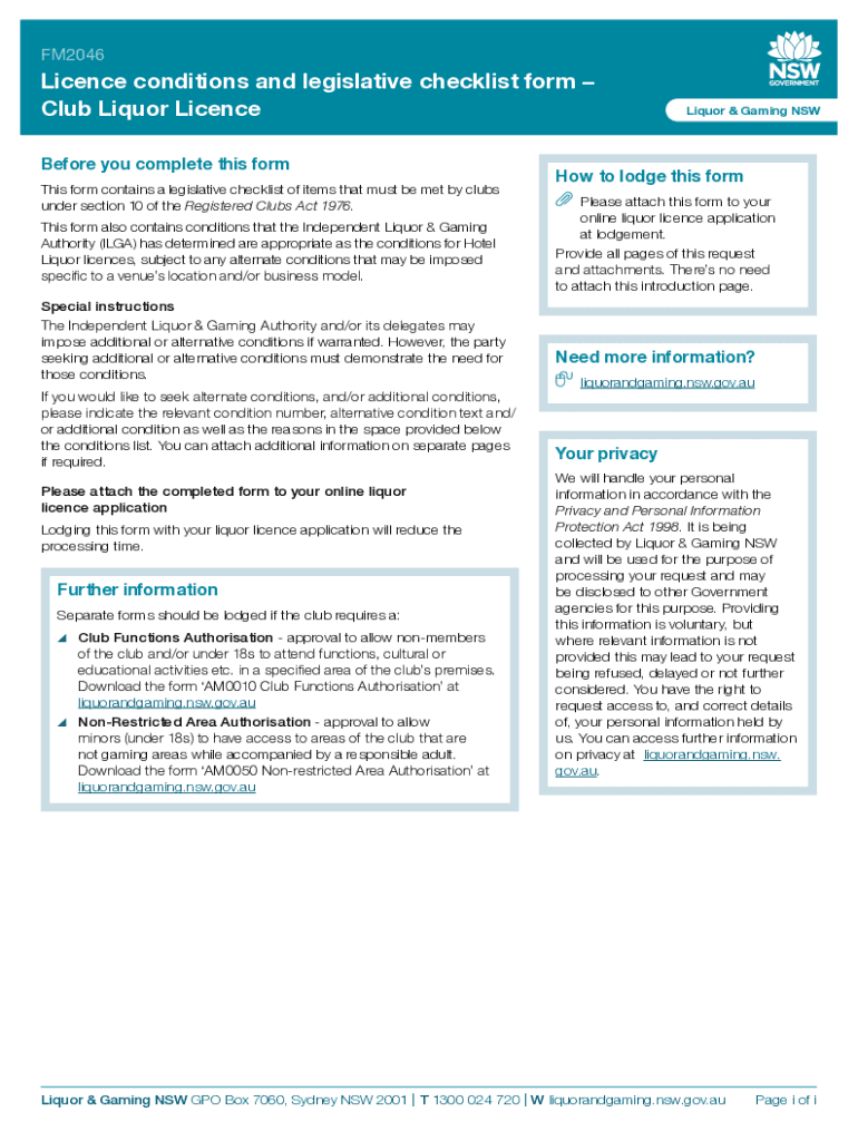 Fillable Online checklist of requirements for primary retail liquor license Fax Email Print ...