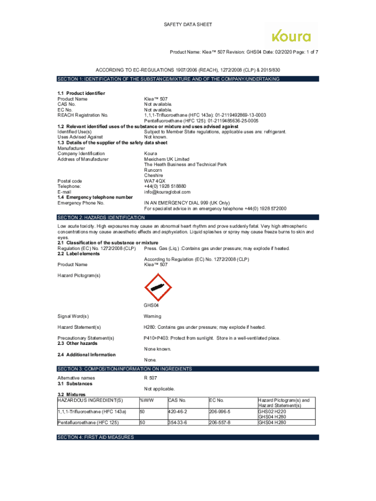 Fillable Online Product Safety Data Sheets Fax Email Print - pdfFiller