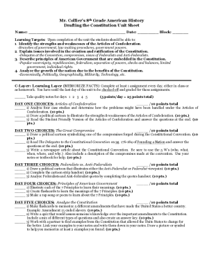 Fillable Online Drafting the Constitution Unit Sheet.docx Fax Email ...