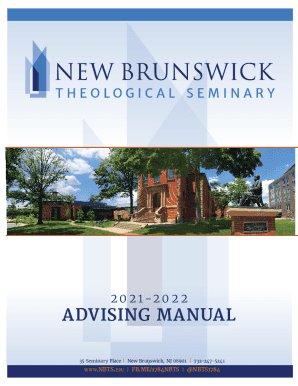 Fillable Online Student Services - New Brunswick Theological Seminary ...
