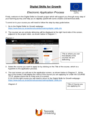 Fillable Online Digital Skills for Growth Electronic Application ...