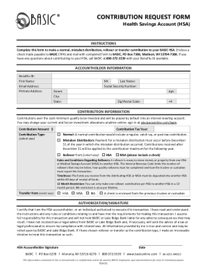 Fillable Online HS-6251-041919-TASC-HSA-Contribution-Request-Form ...