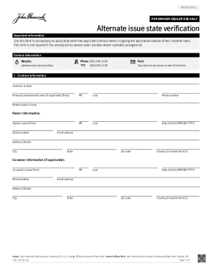 Fillable Online Alternate issue state verification Fax Email Print ...