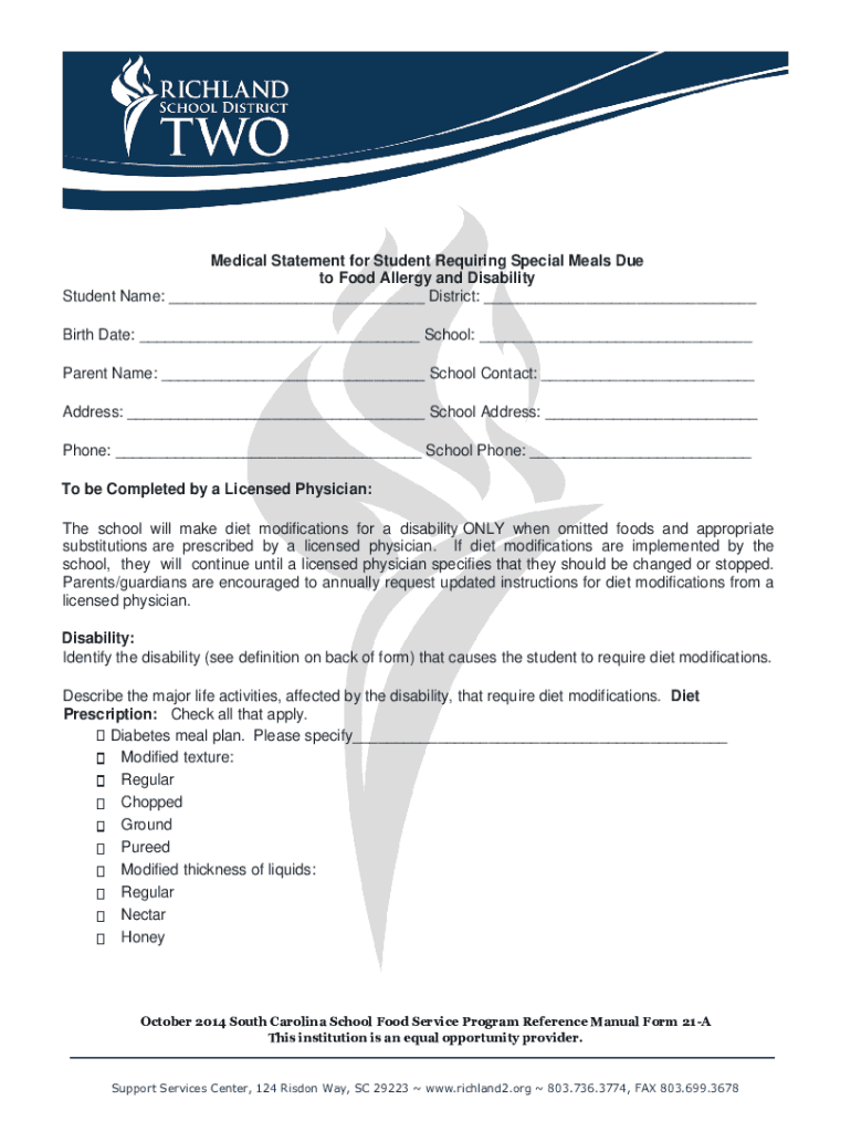Fillable Online Food-Allergy-Form.pdf Fax Email Print - pdfFiller