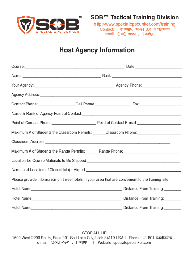 Fillable Online SOB TacticalThe Sheriff of Baghdad Battle Tested ...