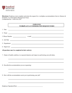 Fillable Online How to Respond to Requests for Reasonable Accommodations Fax Email Print - pdfFiller