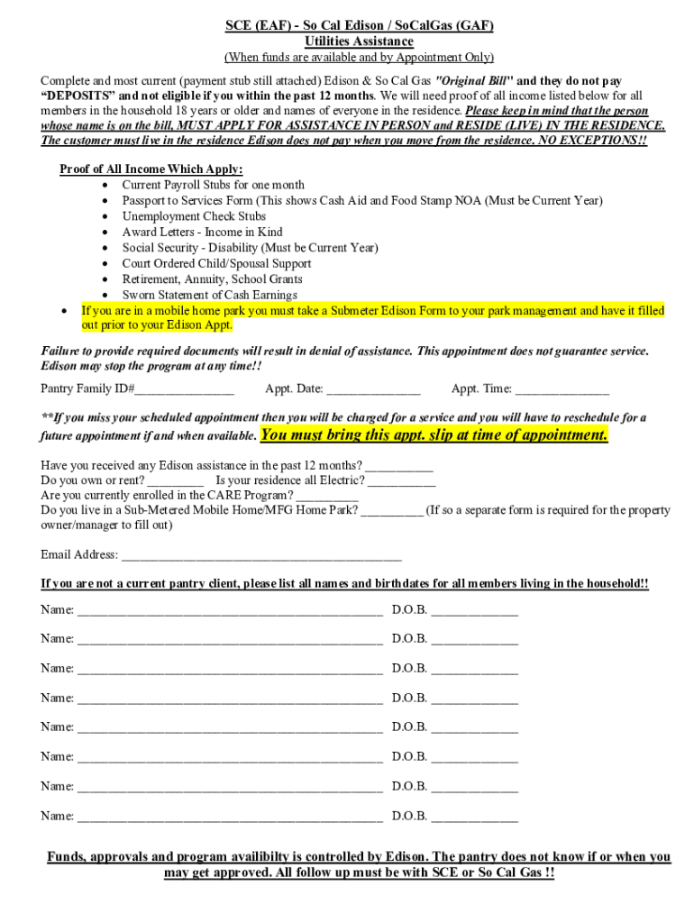 Fillable Online future appointment if and when available. You must ...