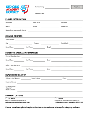 Fillable Online Golf Education Program Application Form Fax Email Print ...