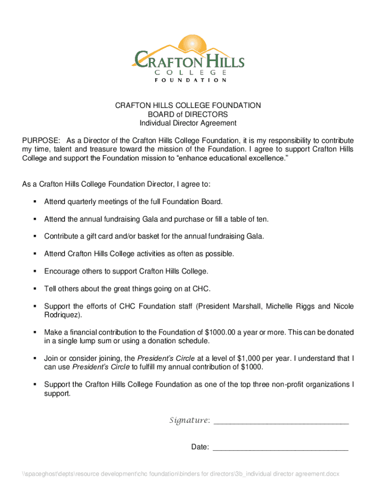 Fillable Online individual-director-agreement.pdf Fax Email Print ...