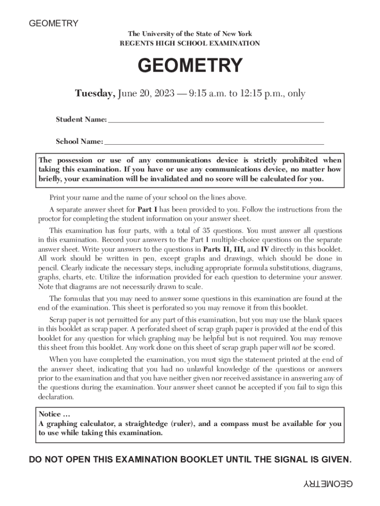 Fillable Online Geometry Conversion Chart Fax Email Print - pdfFiller