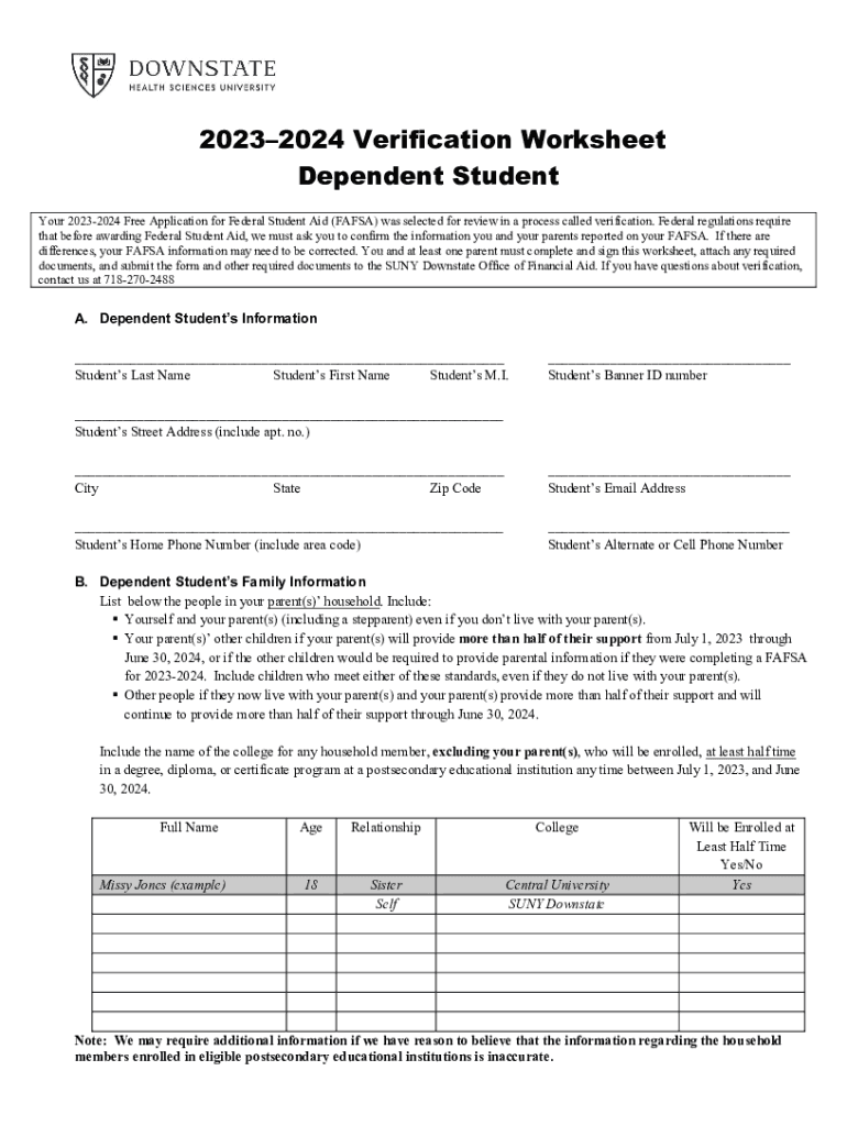 Fillable Online Students Banner ID number Fax Email Print - pdfFiller