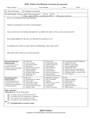 Fillable Online learn devereux QPRT- Pediatric- Pass/Discharge ...