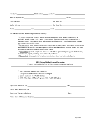 Fillable Online Forms and UpdatesImmunization ProgramDivision of ...