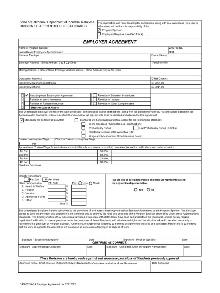 Fillable Online Division of Apprenticeship Standards - Reports and ...