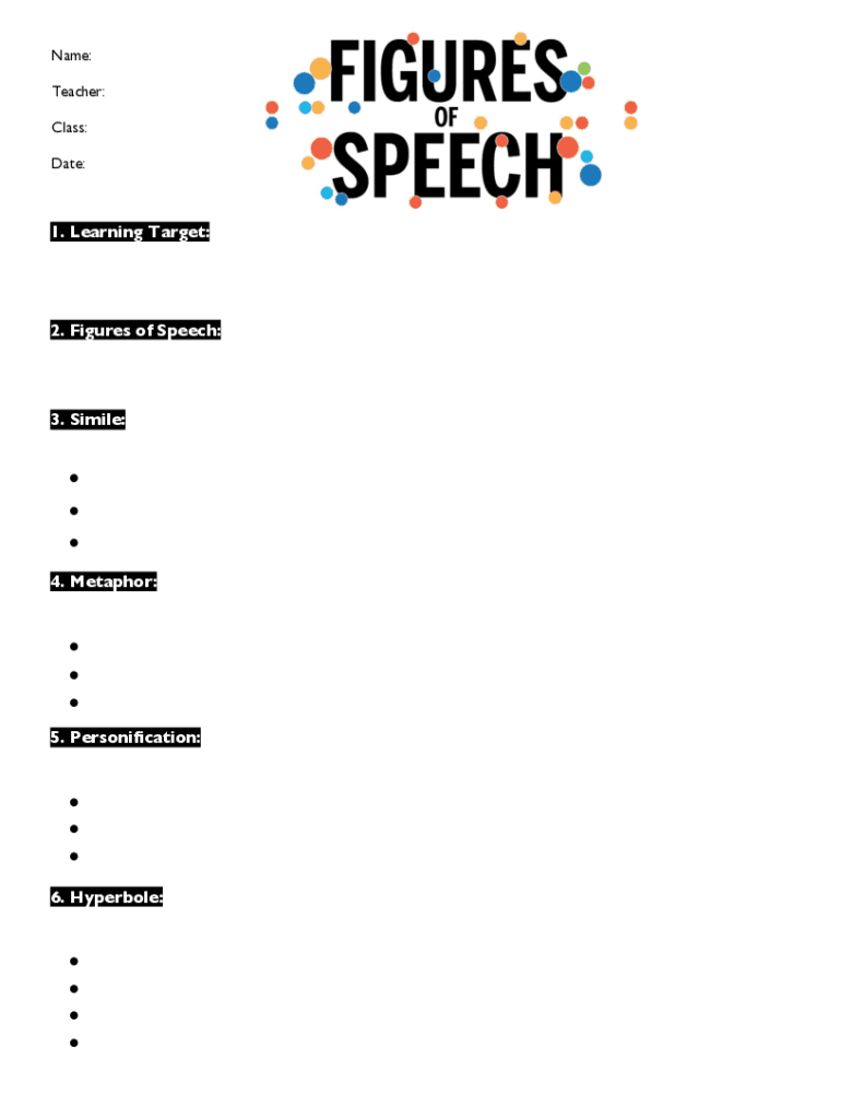 Fillable Online 18 Figures of speech examples and how to use them Fax ...
