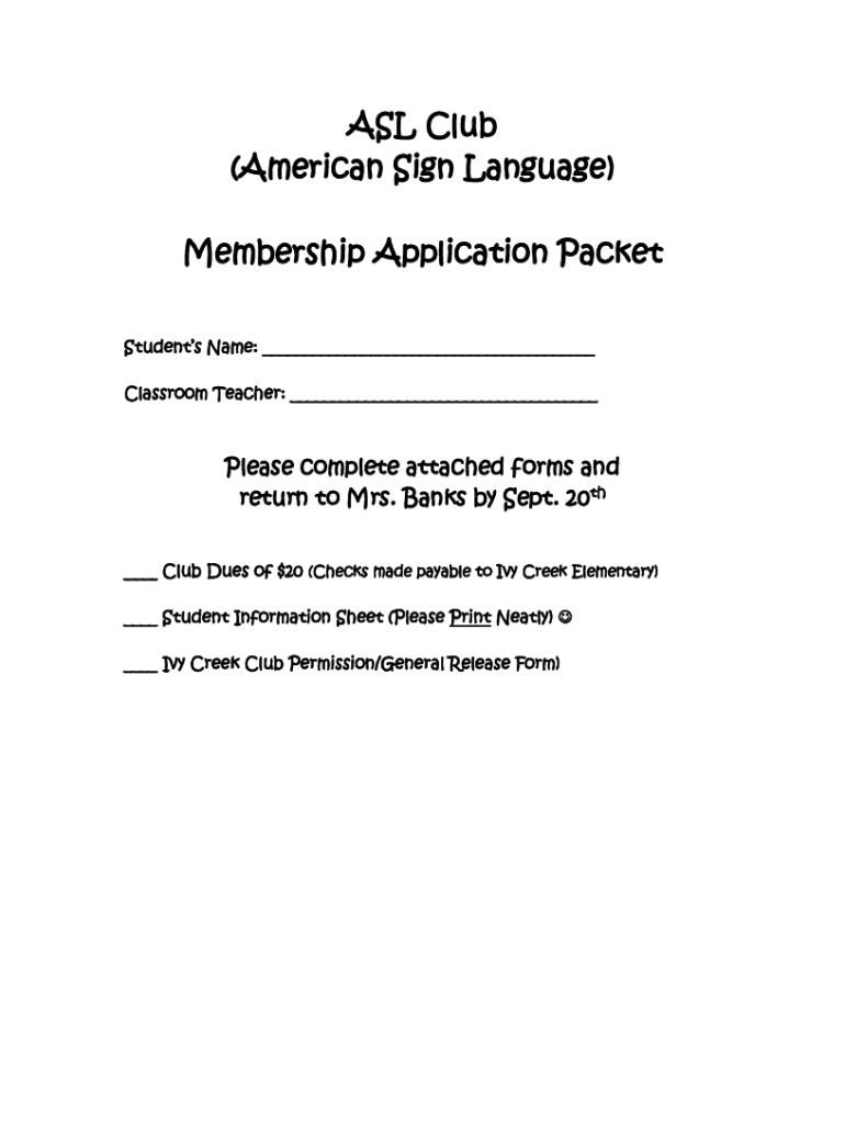 Fillable Online American Sign Language club hosts annual sign and dine ...