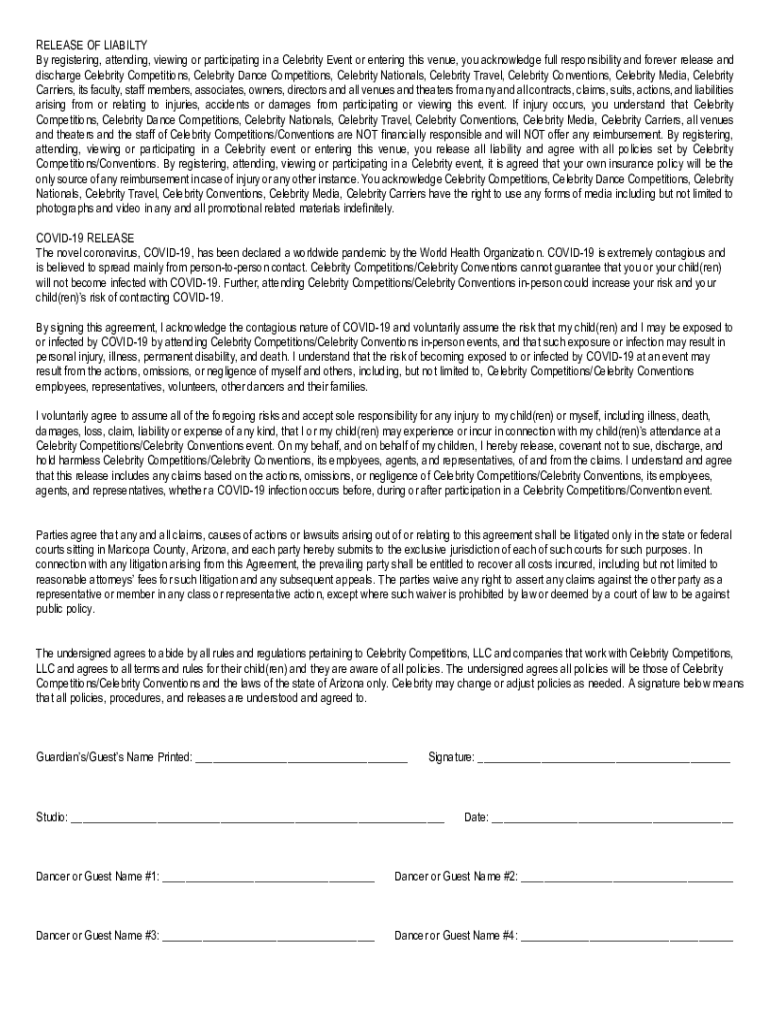 Fillable Online RELEASE OF LIABILTY By registering, attending, viewing ... Fax Email Print ...