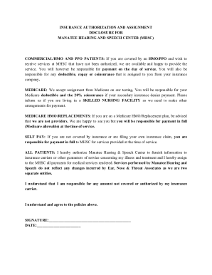 Fillable Online insurance authorization and assignment Fax Email Print ...