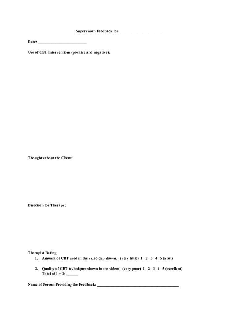 Fillable Online Cognitive-Behavioral TherapyIntroduction to Psychology Fax Email Print - pdfFiller