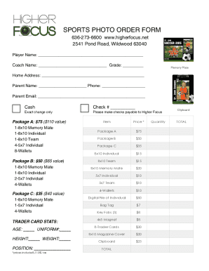 Fillable Online Sports Order Form STJ Fax Email Print - pdfFiller