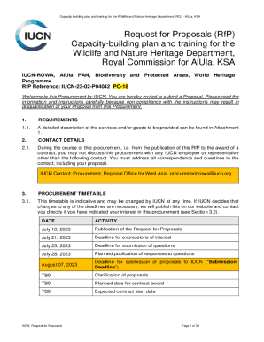 Fillable Online Request for Proposals (RfP) Capacity-building plan and ...