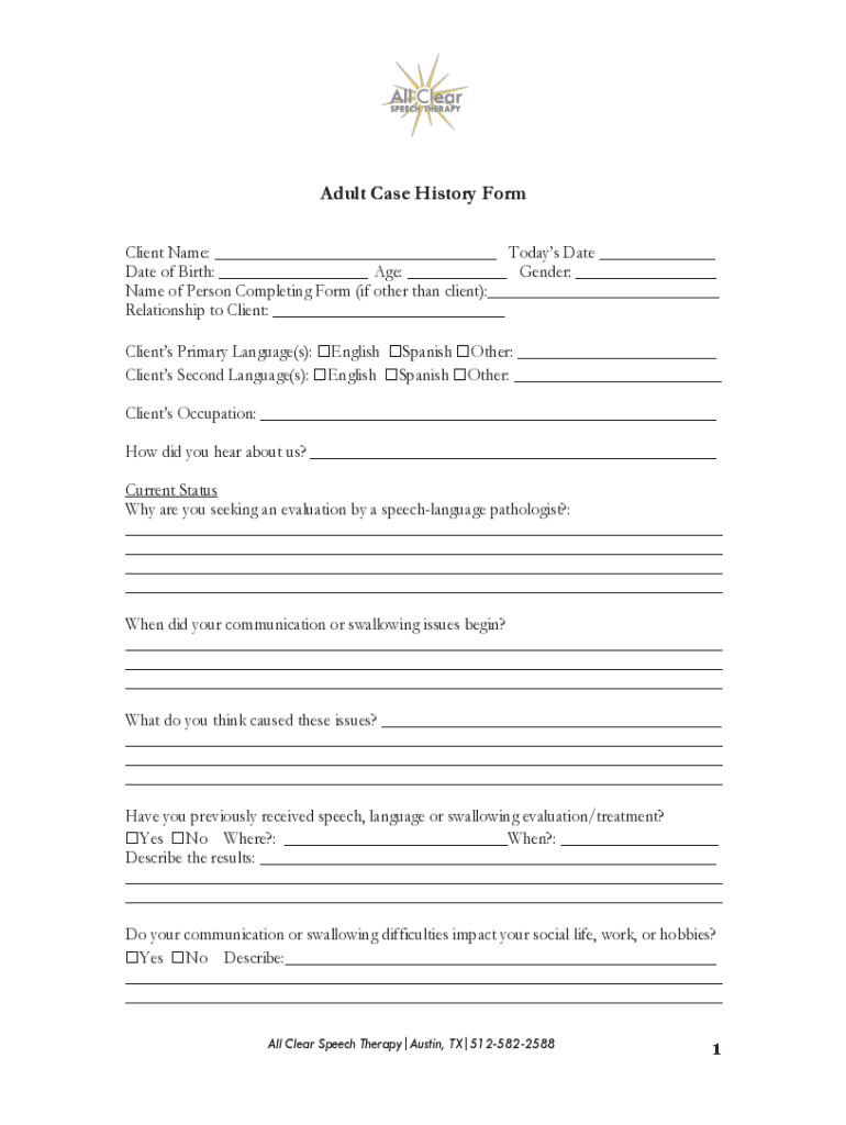 Fillable Online Client Assessment Fax Email Print - pdfFiller