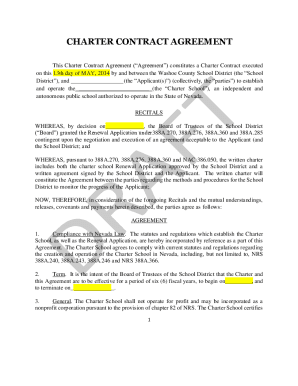 Fillable Online SPCSA Charter Contract Template Fax Email Print - pdfFiller