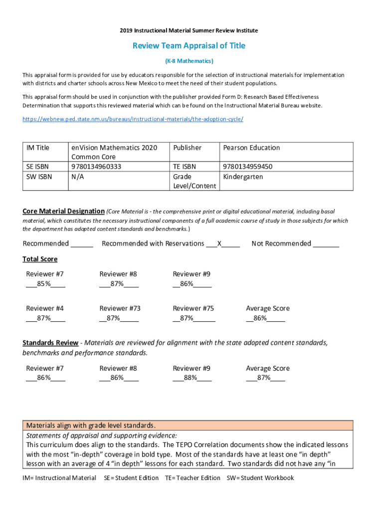 Fillable Online This appraisal form should be used in conjunction with ...