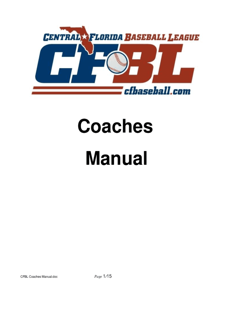 Fillable Online Coaches Manual.docx Fax Email Print - pdfFiller