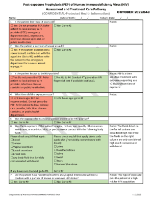 Fillable Online Post-exposure Prophylaxis (PEP) of Human ... Fax Email ...