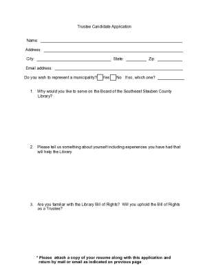 Fillable Online New Trustees Needed: Learn how to apply Fax Email Print ...